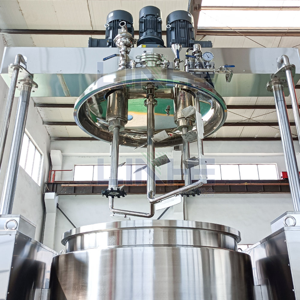 Gmp Standard Mayonnaise Skin Bleaching Mixing Vacuum Homogenizer ...