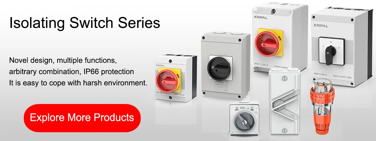 Kripal Disconnector Ip65 Selector Switch 4 Poles 100a Changeover Switch ...