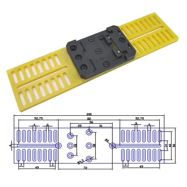 Sturdy 35mm Din Rail Clip Adapter Plate,Universal DIN Rail Mounting ...