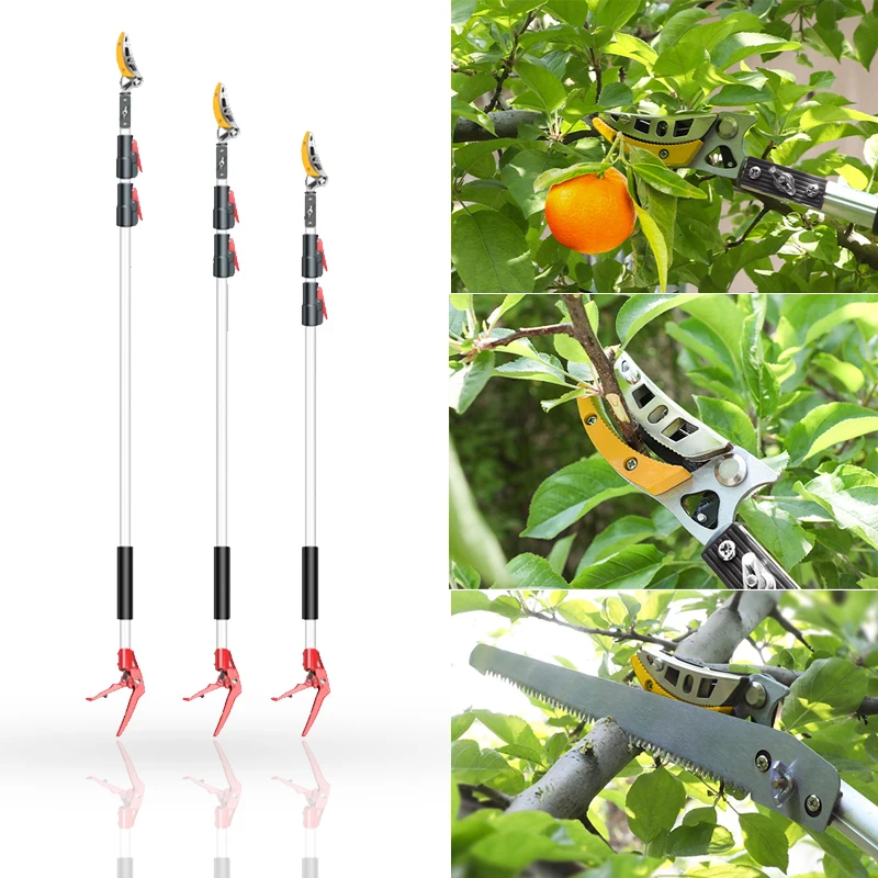 Garden Tool - Telescopic Pole Pruning Shear for Easy Tree Trimming