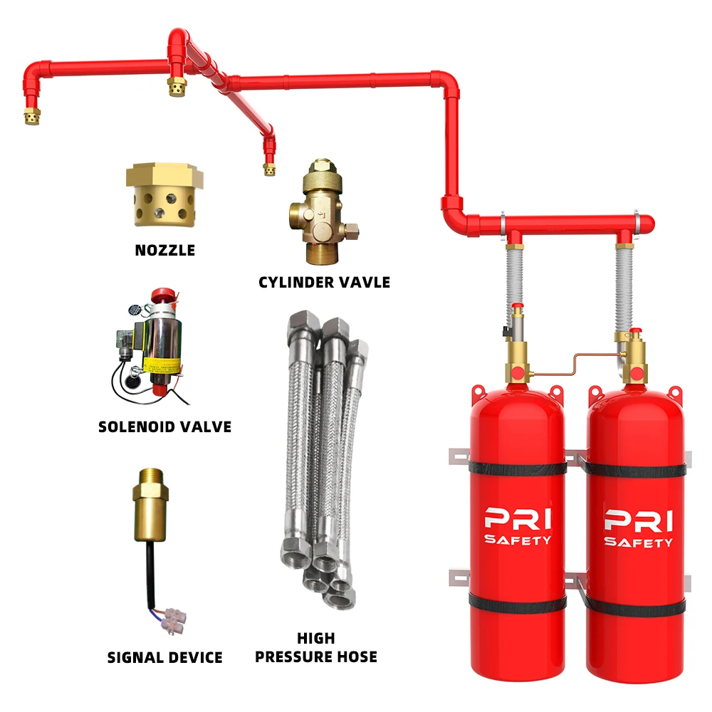 FM-200 Hfc227ea Gas Total Flooding Fire Extinguishing Systems
