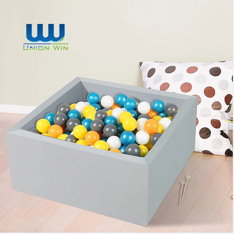 High Resiliency Foam Kid Soft Play White Pastel Tiny Square Ball Pit ...