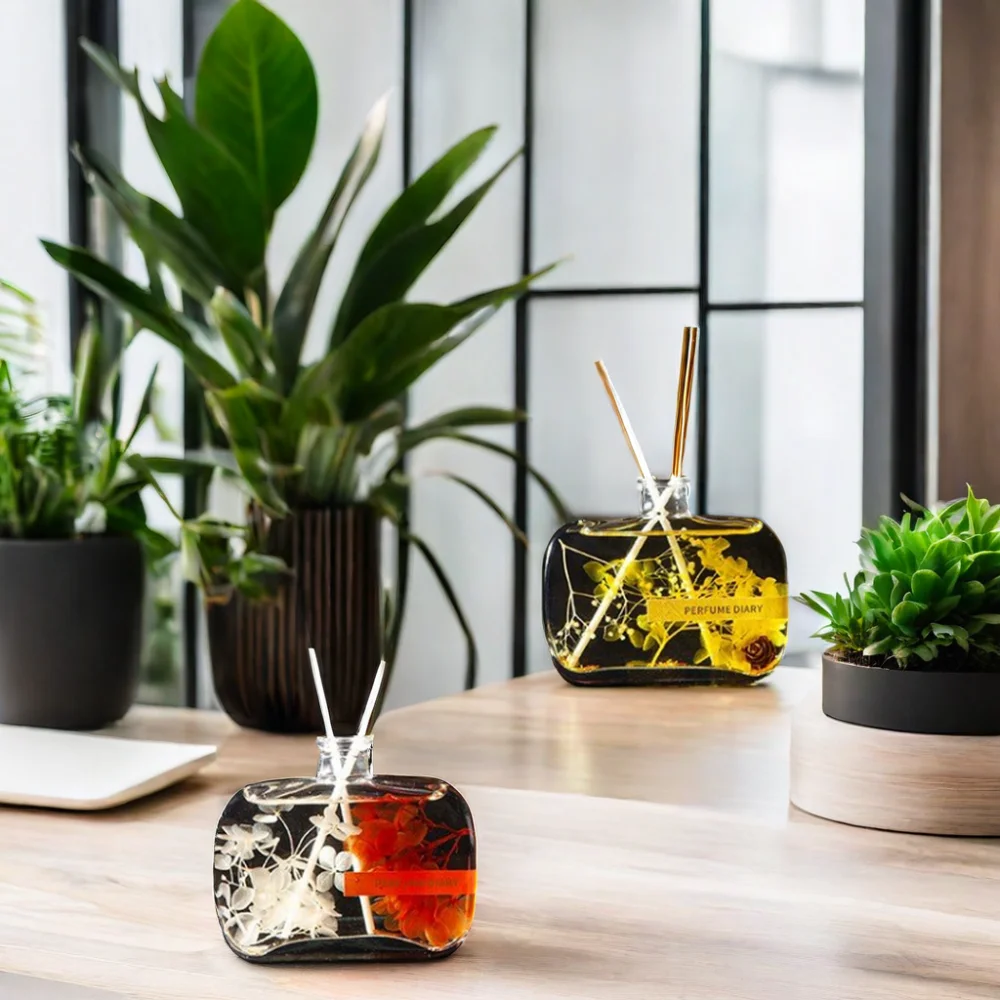 100ml Flameless Essential Oil Reed Diffuser Sets For Aromatherapy For ...