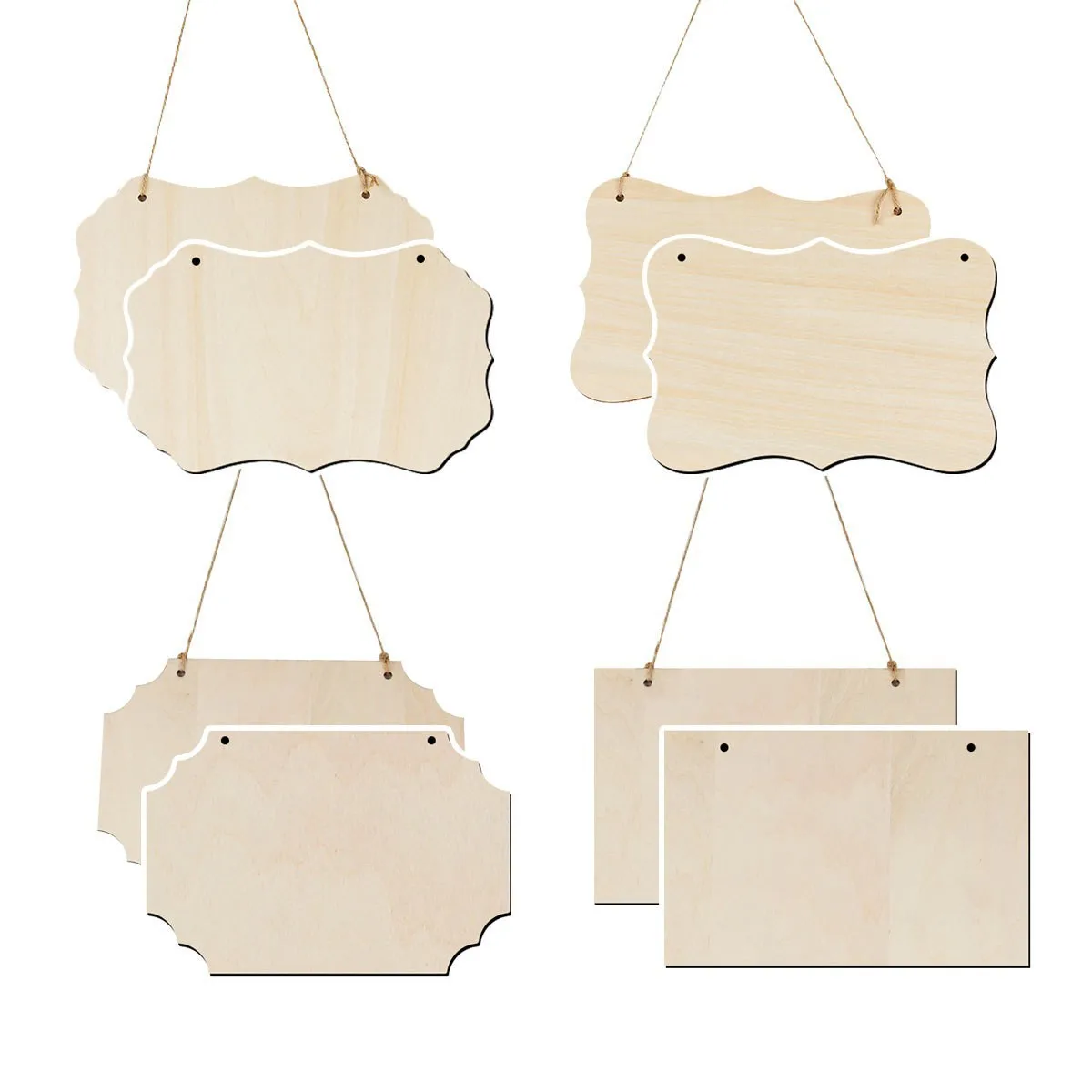 Custom Unfinished Hanging Wood Signs For Crafts,Blank Wooden Diy ...