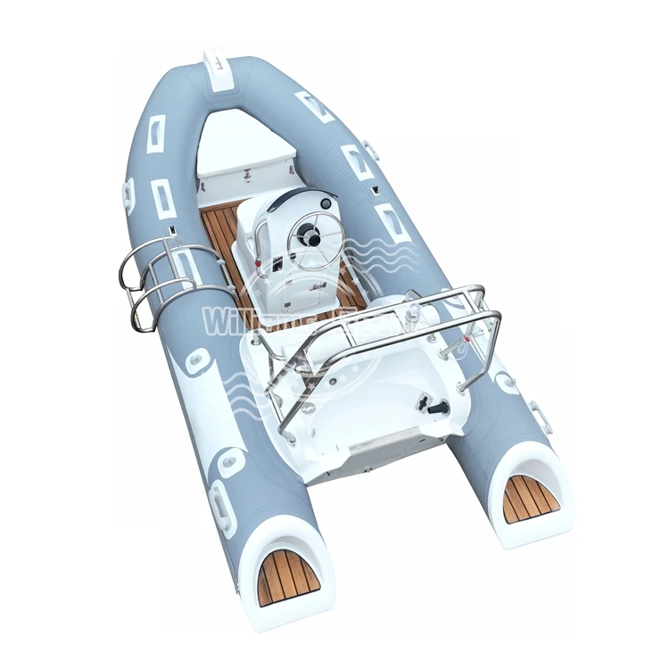 14ft Rib 390 Rigid Double Fiberglass Hull Pvc/hypalon Inflatable Boats ...