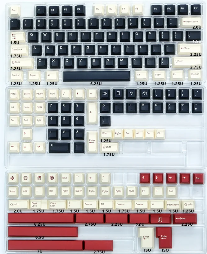 GMK Double Shot PBT Cherry Profile DIY Keycaps Set ISO Enter