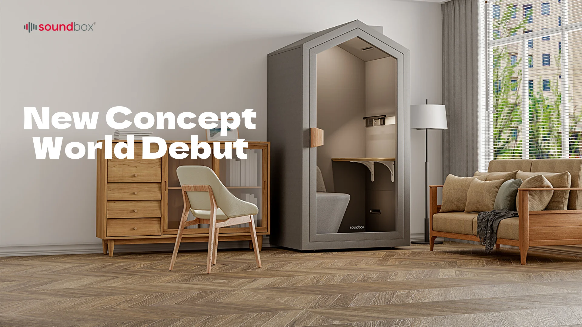 Soundproof Home Office Pod - Privacy and Noise Reduction