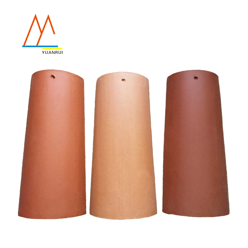 Clay Spanish Style Roof Tile Semicircle Shaped Semi-cylindrical Tiles ...