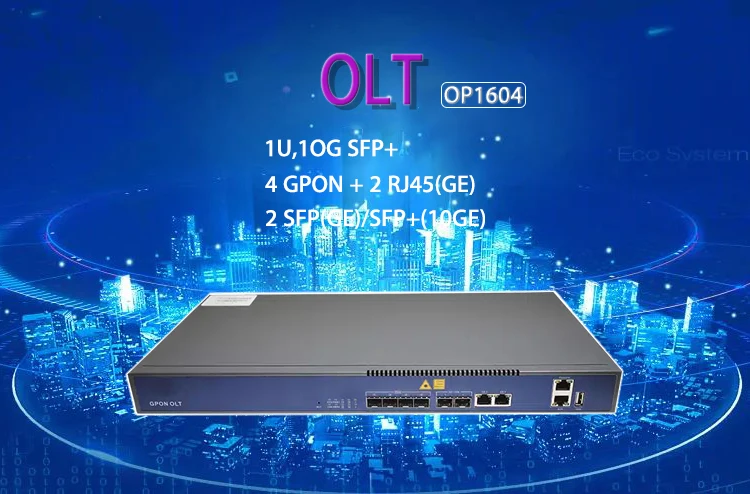 Vsol 4 Port GPON OLT - FTTH Optical Network Connection