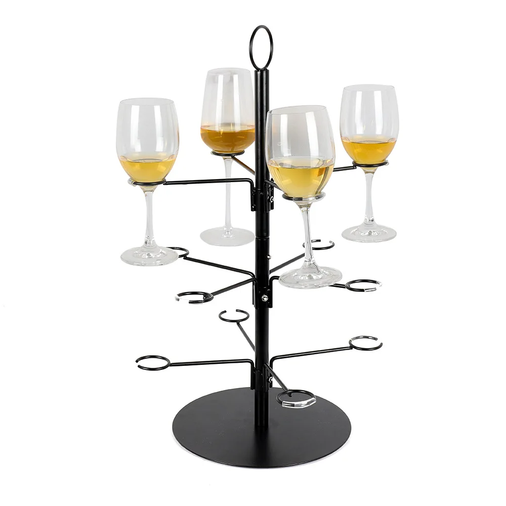 In Stock Ready To Shipping 12 Hooks Metal Black Detachable Cup Display ...