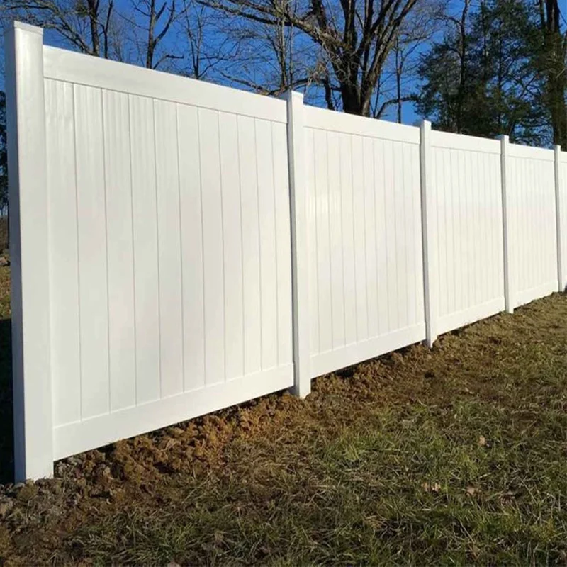 White Cheap Pvc Vinyl Plastic Fence Privacy Panel For Garden Outdoor ...