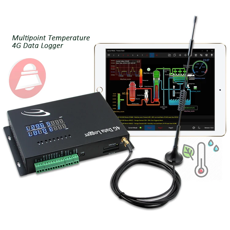 4g Multipoint Remote Terminal Unit Data Logger 4g Data Collector Water ...
