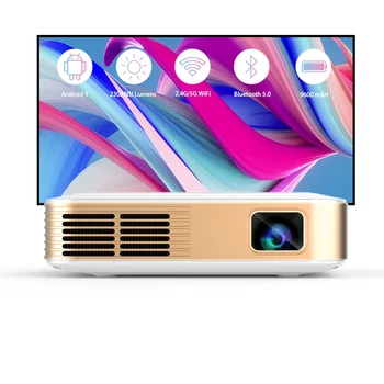 Portable Tiny Projector Home Theatre Built In Battery Projector 4k ...