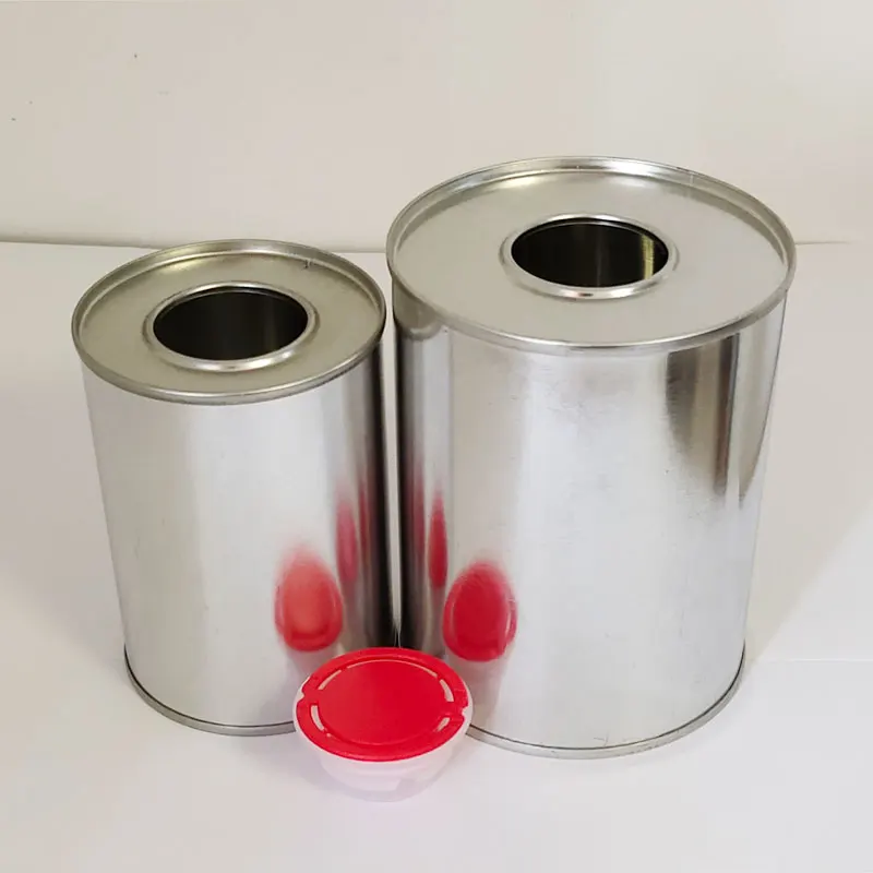500ml Small Oil Tin Cans for Motor Engine Oil 20W5 With Plastic Cap ...