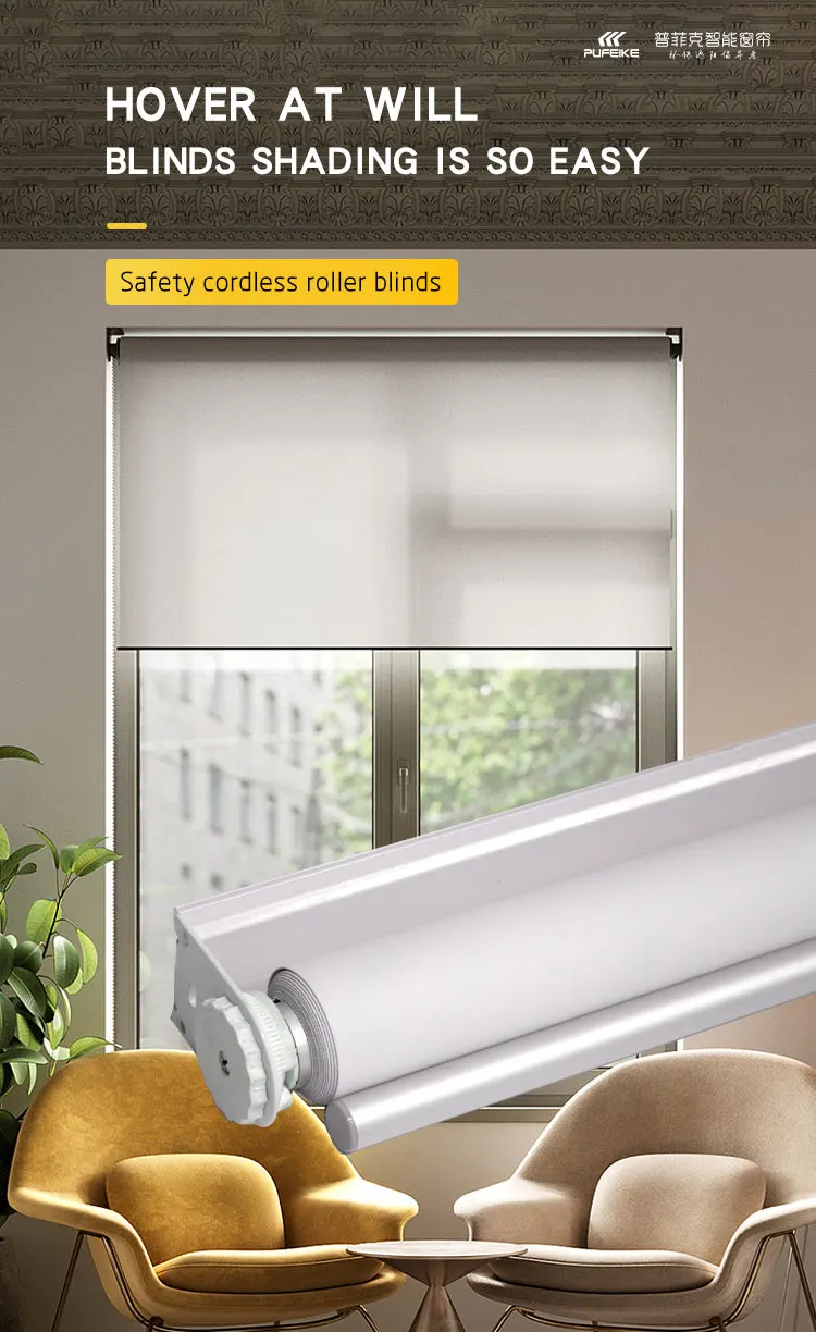 Manual Blinds Shades Customized Size Rolling Roller Blinds for Window ...