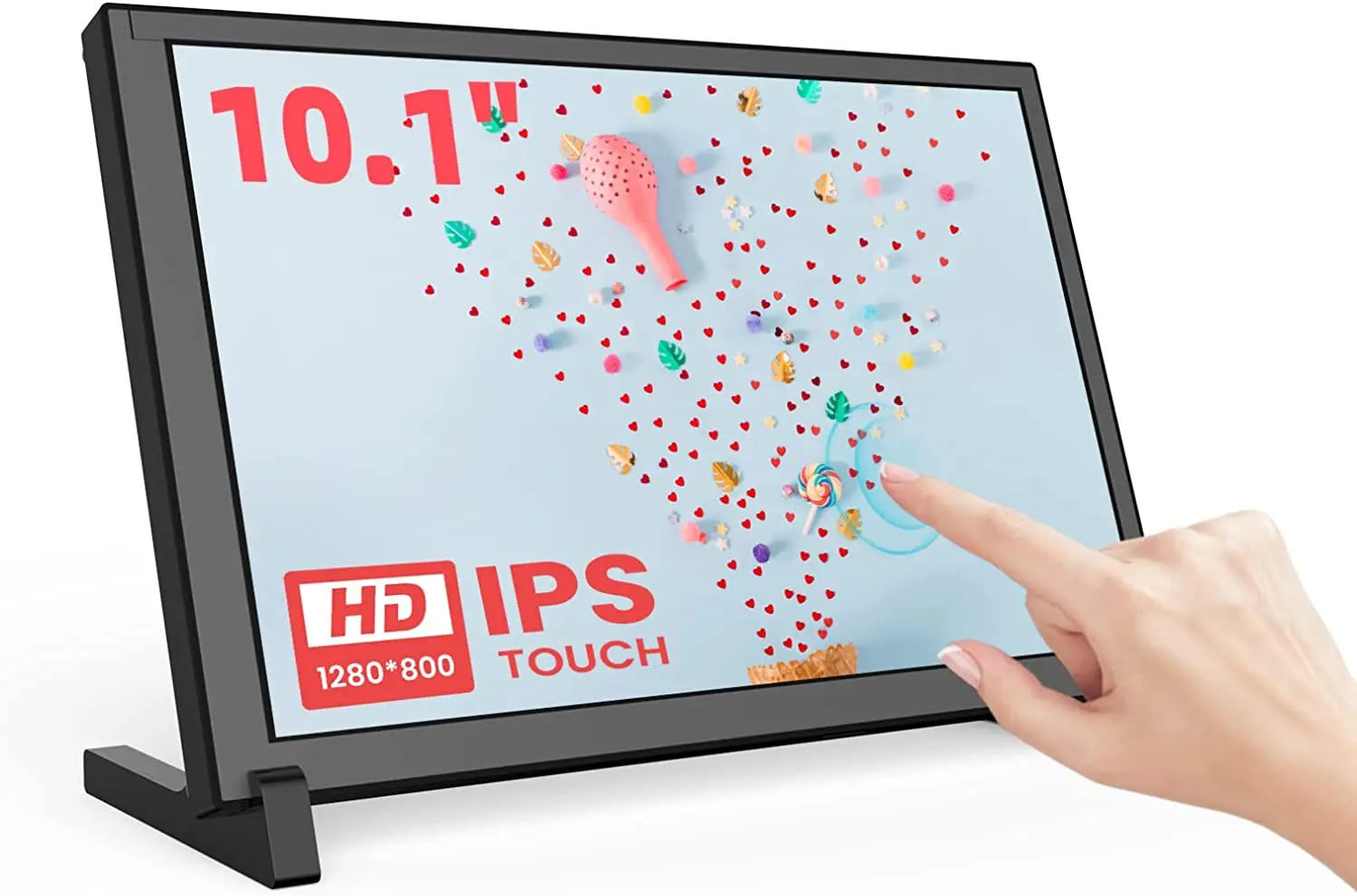 10.1inch 1280*800 Ultra Wide Ips Screen Raspberry Pi 4 Touchscreen Monitor Capacitive Lcd ...