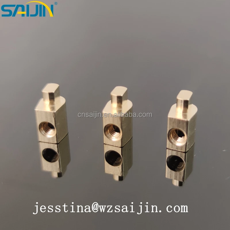 Brass Block Connector with Screw PCB Welding Terminal Block