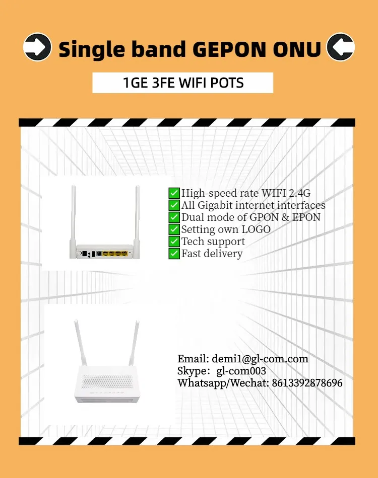 Optical Network Terminal Xpon Optic Machine Wifi 1ge 3fe 1tel Usb - Buy ...