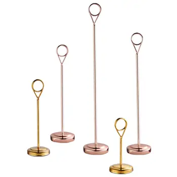 Stainless Steel Menu Card Clip Table Number Seat Marker Stand Holder ...