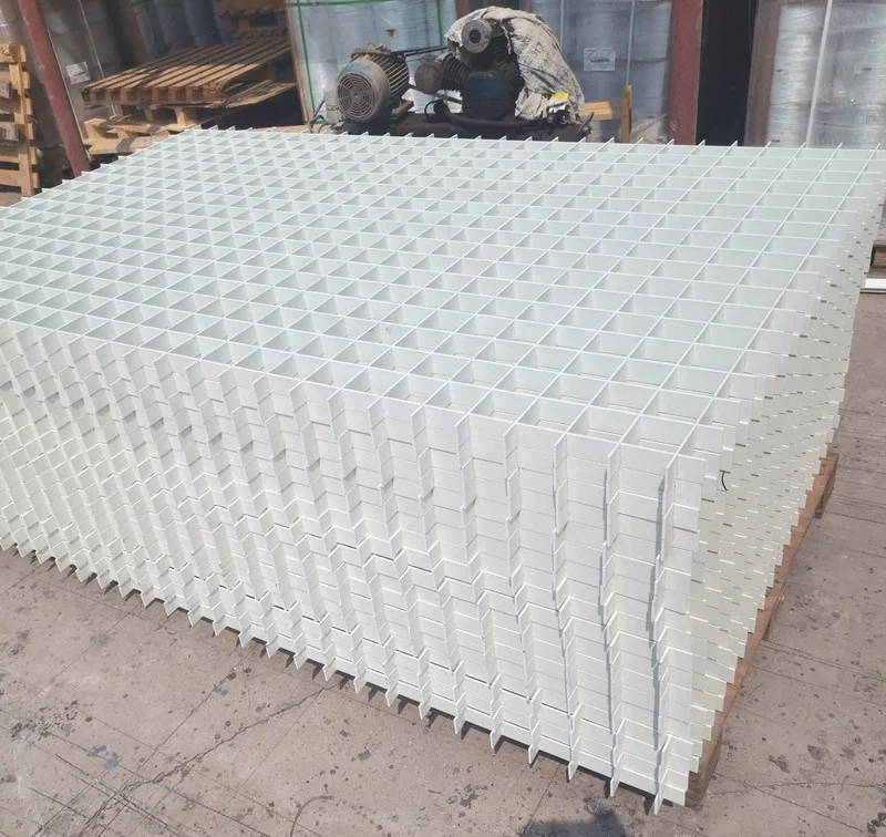 Light Weight Frp Ceiling Grid Fiberglass Suspended Ceiling Grille 80mm ...