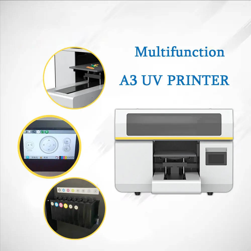 Visual-tex Wholesale Automatic Digital Flatbed A3 Size Uv Dtf Printer Led Uv Flatbed Printer ...