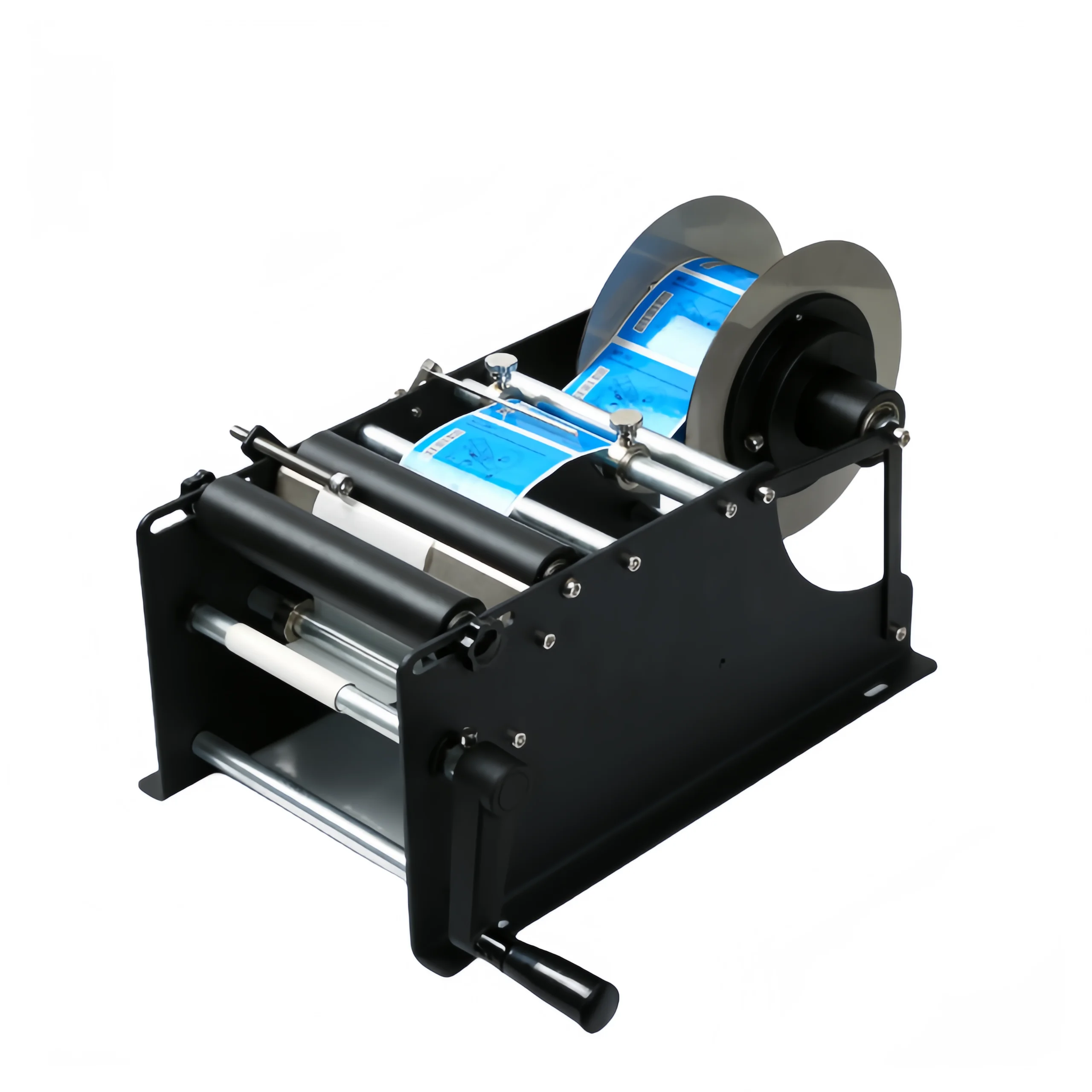 Tes Desktop Manual Mini Labeling Machine Round Bottle Self-adhesive ...