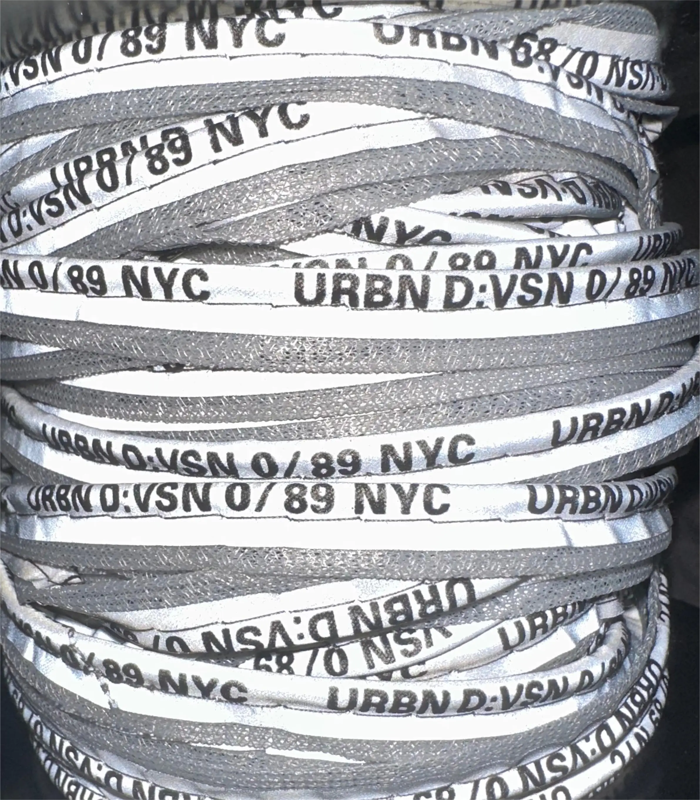 Customizable Reflective Grey Webbing High Visibility Silver Reflective ...