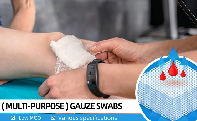 White X Ray Detectable Gauze Swabs Cotton Gauze Swab Medical Swabs ...
