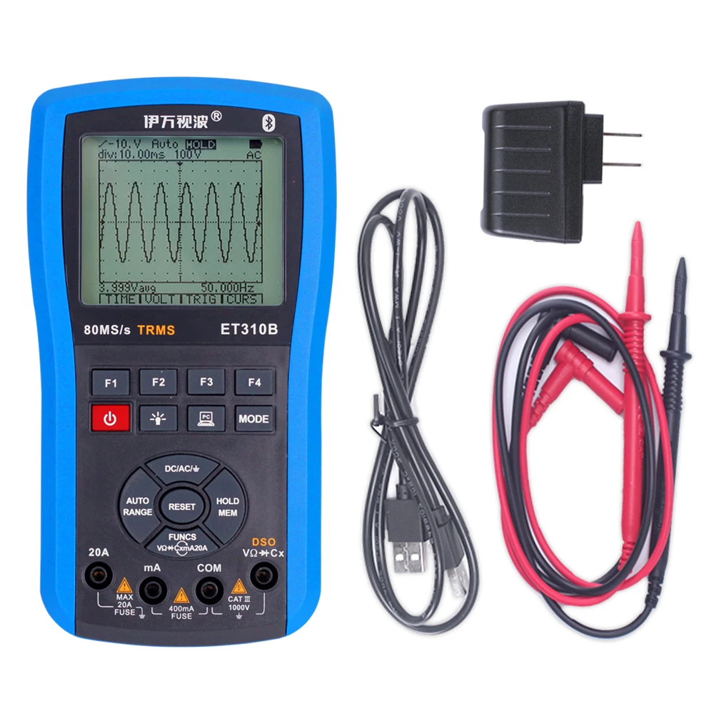 Professional Oscilloscope with Multimeter ET310B with Wireless 20MHz ...