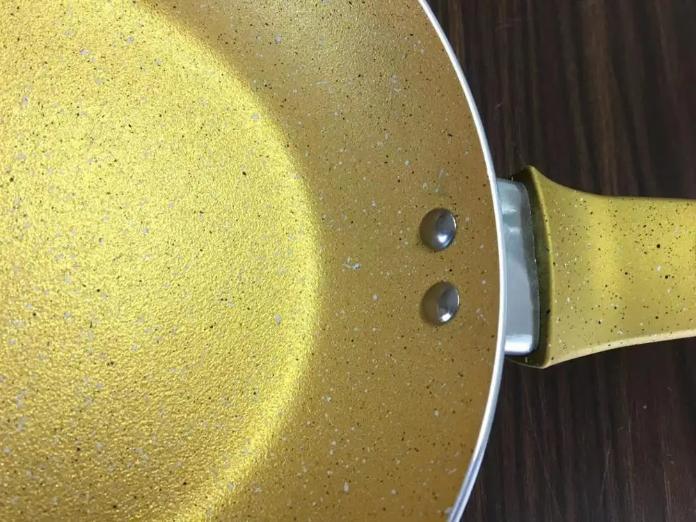 Gold Cooking Set Aluminum Non Stick Divided Frying Cooking Pan - Buy ...
