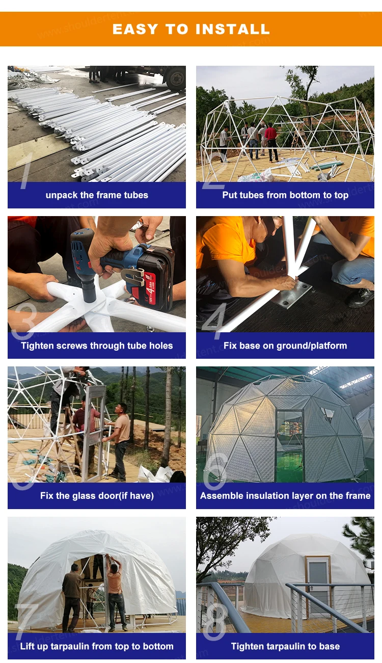 Transparent Large Party Event Yurt Camping Big Geodesic Dome Tent For ...