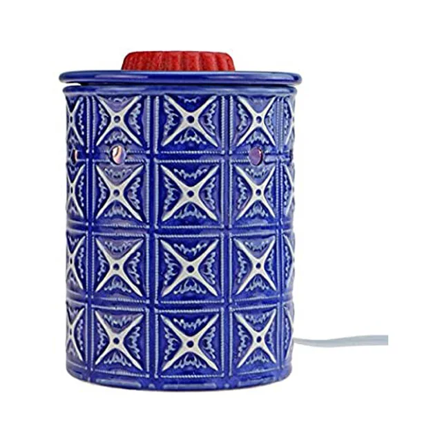 Blue decor plug-in warmer scented candle ceramic electric pluggable ...