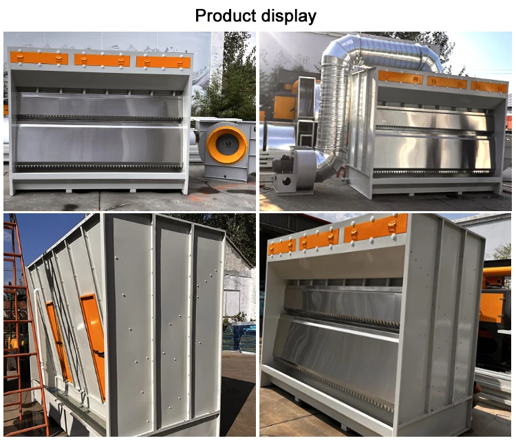 Customized Stainless Steel Paint Mist Purification Paint Spray Booth ...