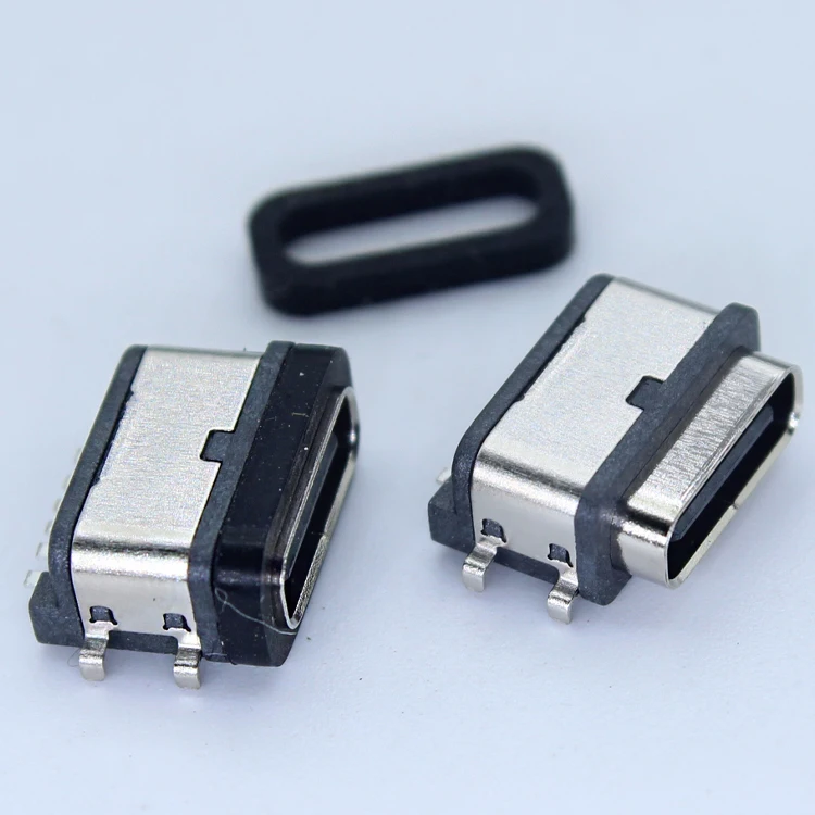 Usb-c Watertight Port Panel Mount Pcb Ip65 Usbc 3.1 16pin Smt Smd 16 6 ...