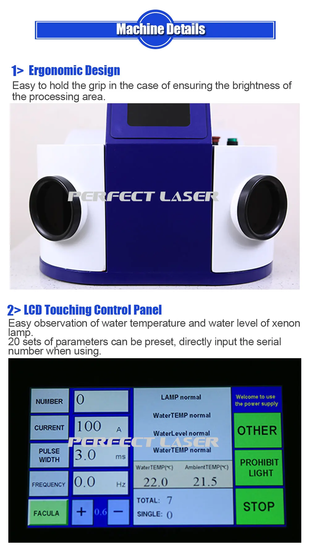 Perfect Laser 200W Spot Welding Machine for Jewelry & Batteries