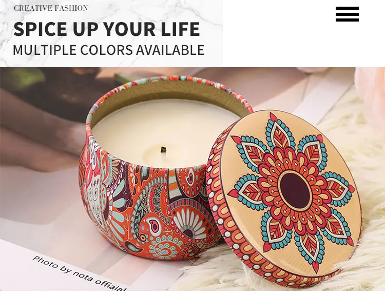 New Design Boho Style Fashion Scented Candle Gift Set 100%soy Wax ...