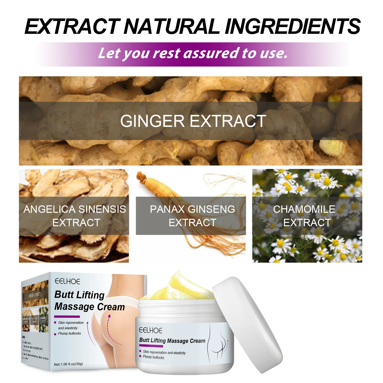 Women Buttock Hip Lift Up Enlargement Cream Butt Enhancement Cream ...