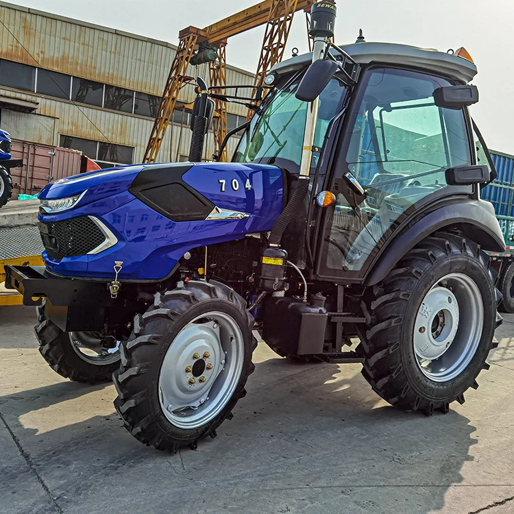70hp Traktor 4x4 Wheeled Farm Tractor Trucks Lawn Mower Tractor Farming ...