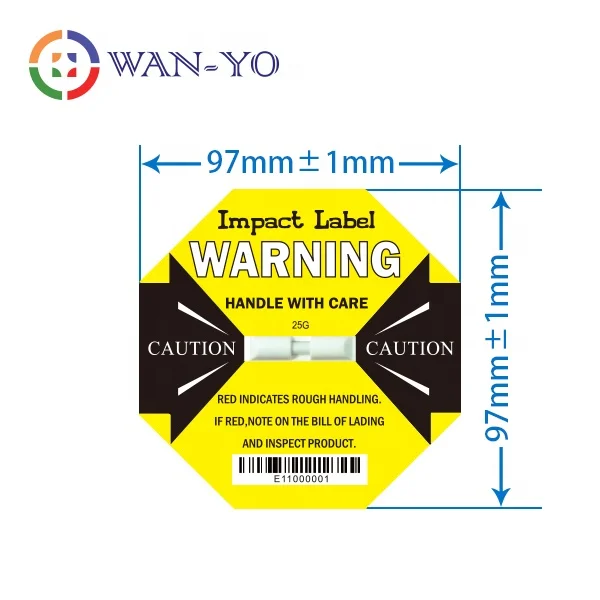 Shock Indicator Impact Label Sticker Protector - Buy Shock Indicator ...