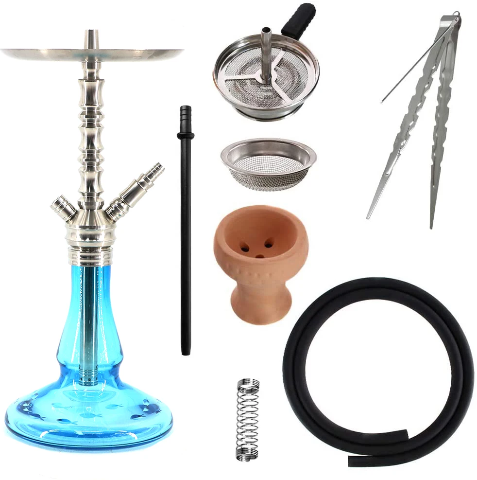 Flaver Hukka German Chicha Stainless Steel Shisha Hubbly Bubbly Hookah ...