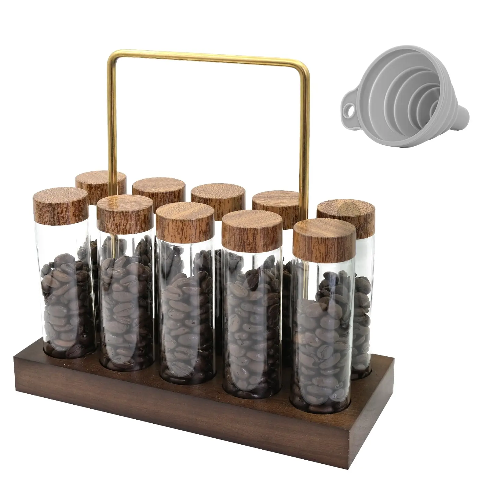 Single Dose Coffee Bean Storage Tubes,Coffee Beans Container, 10pcs ...