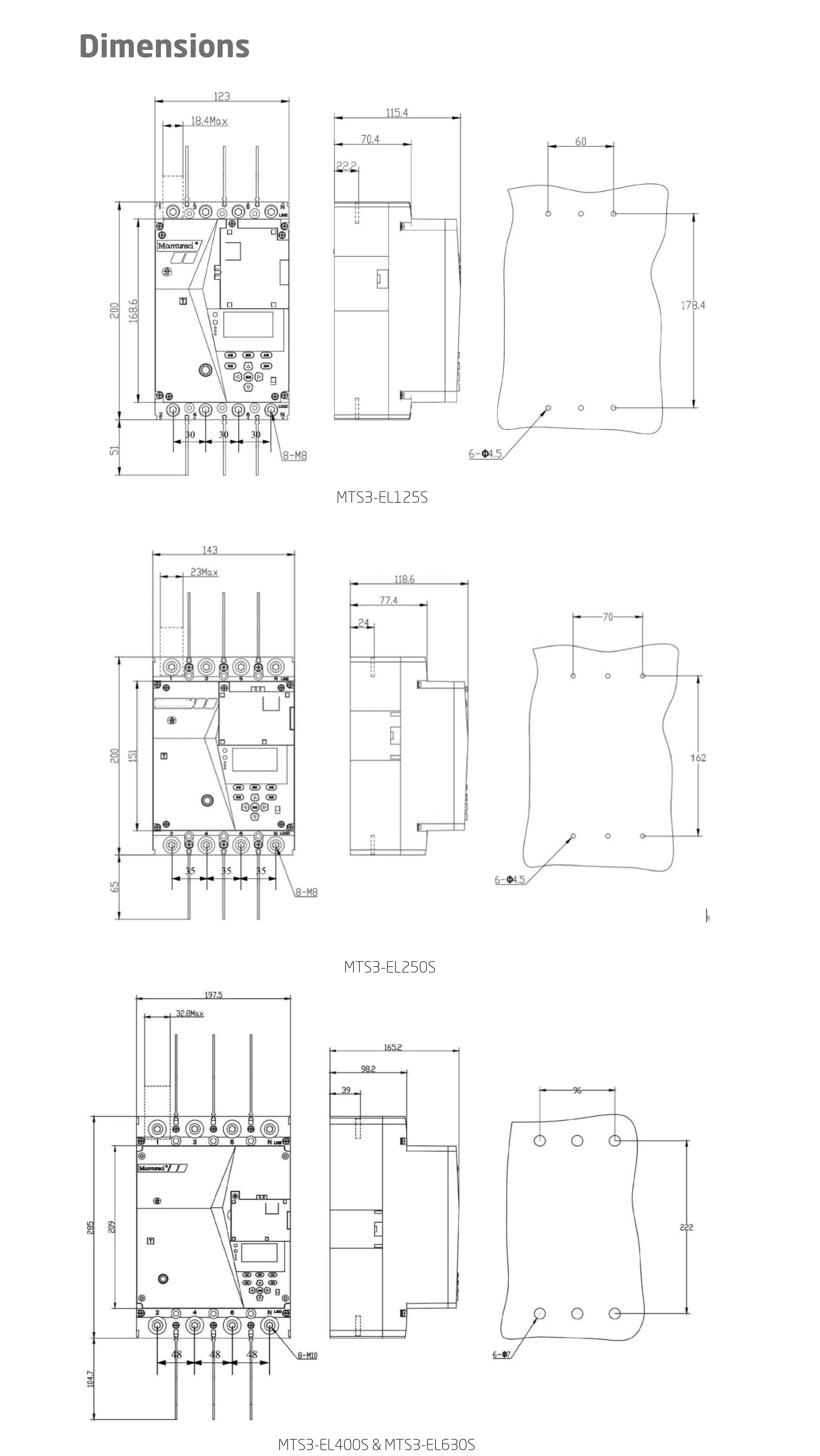 Matismart Wifi 4g Smart 4p Mccb 125A - Remote Control Metering