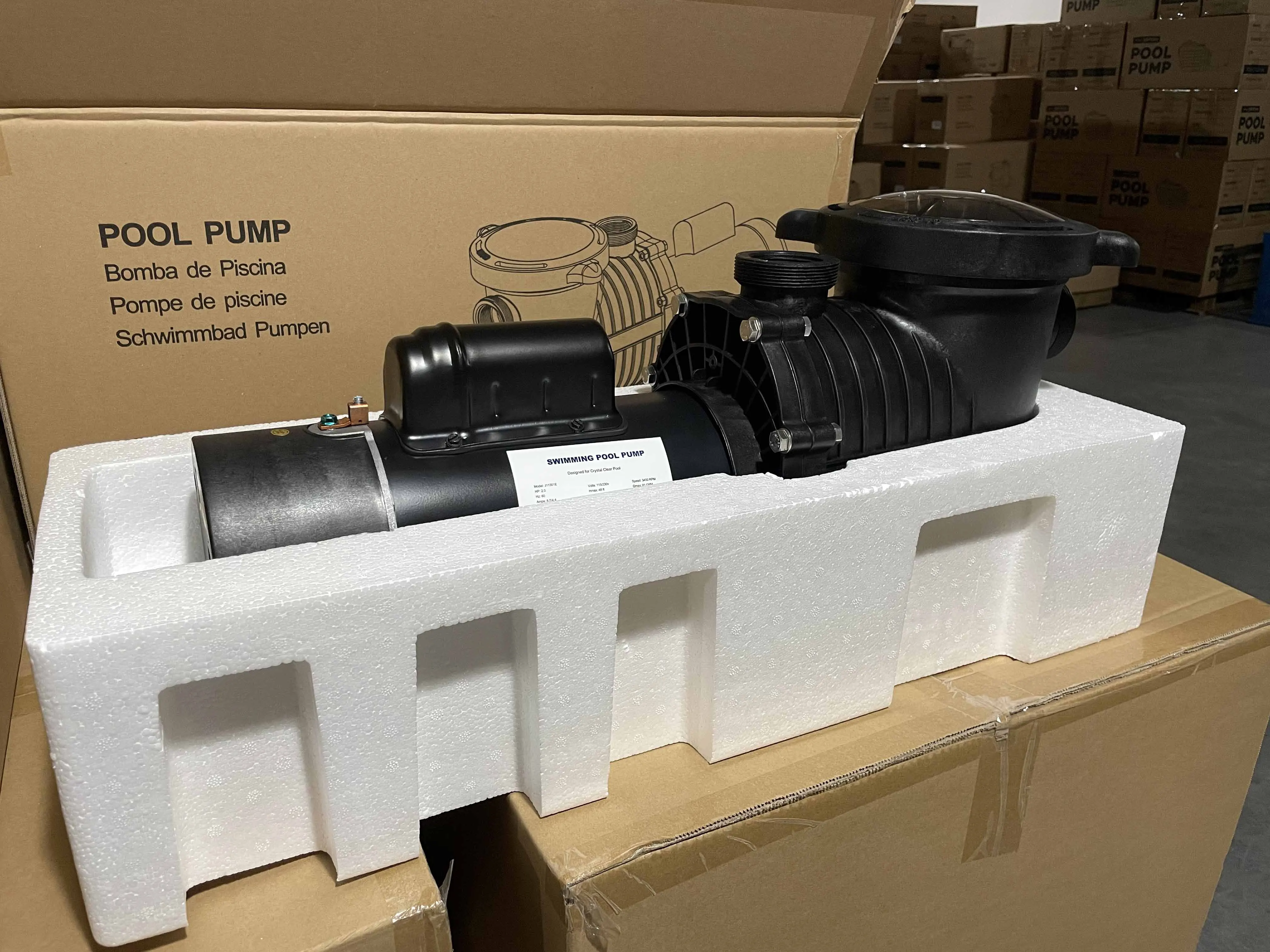 J150010e Pureby 2.0hp Doe-compliant 115/230v 6420gph Challenger Pool ...