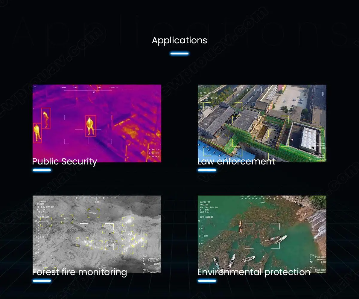 Viewpro A10t 3-axis Drone Gimbal 640x512 Thermal Sensor 10x Dual Sensor ...