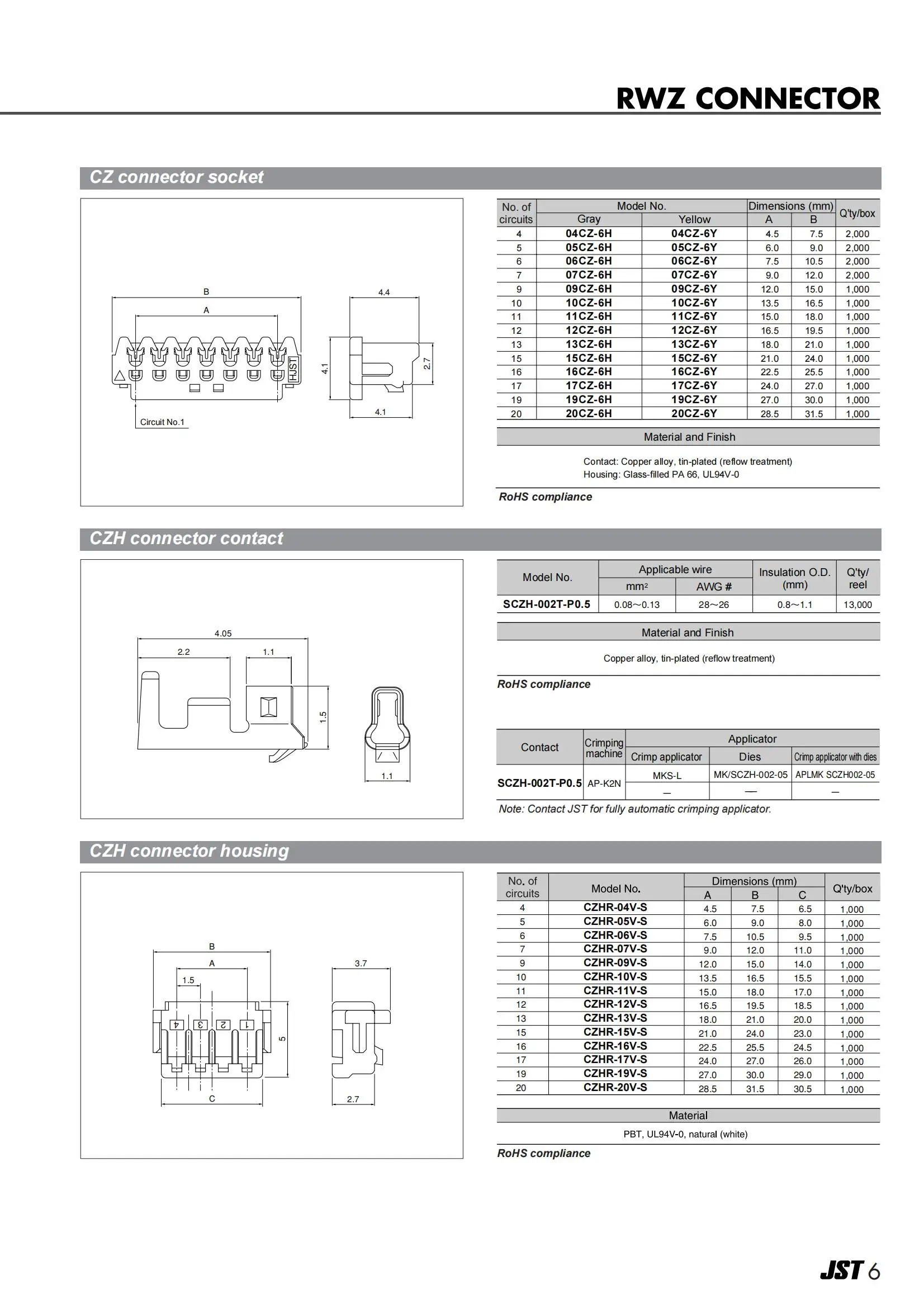 线对线连接器，抽屉连接器，双排，23r-rwzv-k2gg-p6，jst - Buy 导线连接器,Jst连接器,抽屉式连接器 Product ...