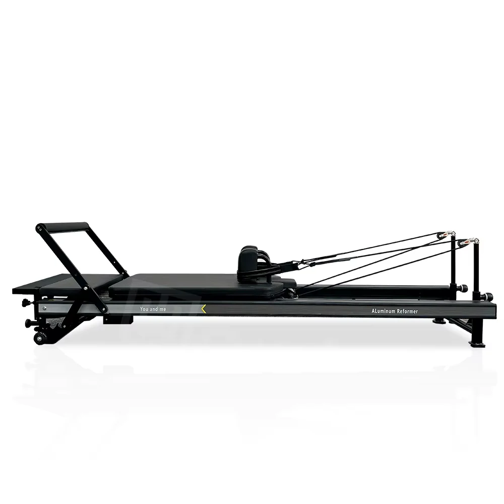 MPX Pilates Reformer Package With Vertical Stand Black Aluminum ...