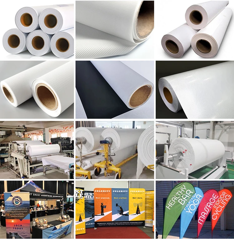 FLFX 180gsm Printable Materials Banner Backlit Textile Eco-Friendly Fabric