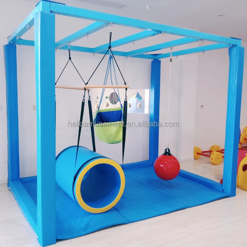 Wooden Climbing Ladders Indoor Sensory Hanging Training Swing Sensory ...