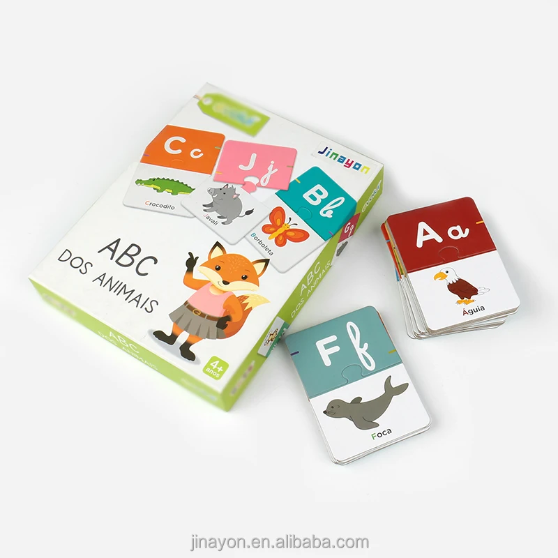Educational Alphabet Cognitive Cards Puzzles for Kids
