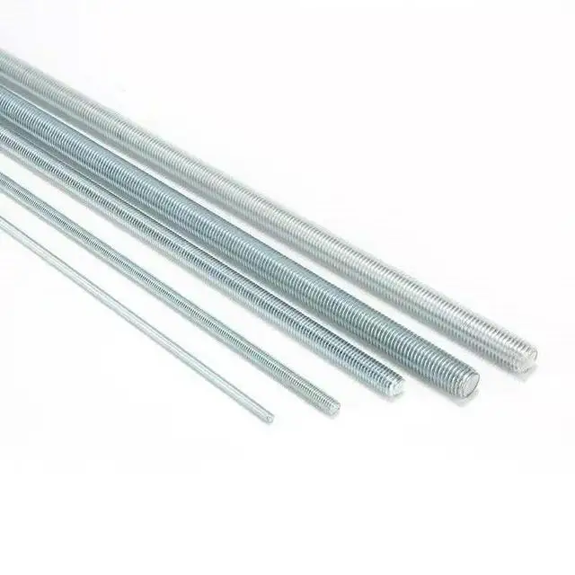 Threaded Rod Galvanized Threaded Bar Grade 4.8 Galvanized Carbon Steel ...